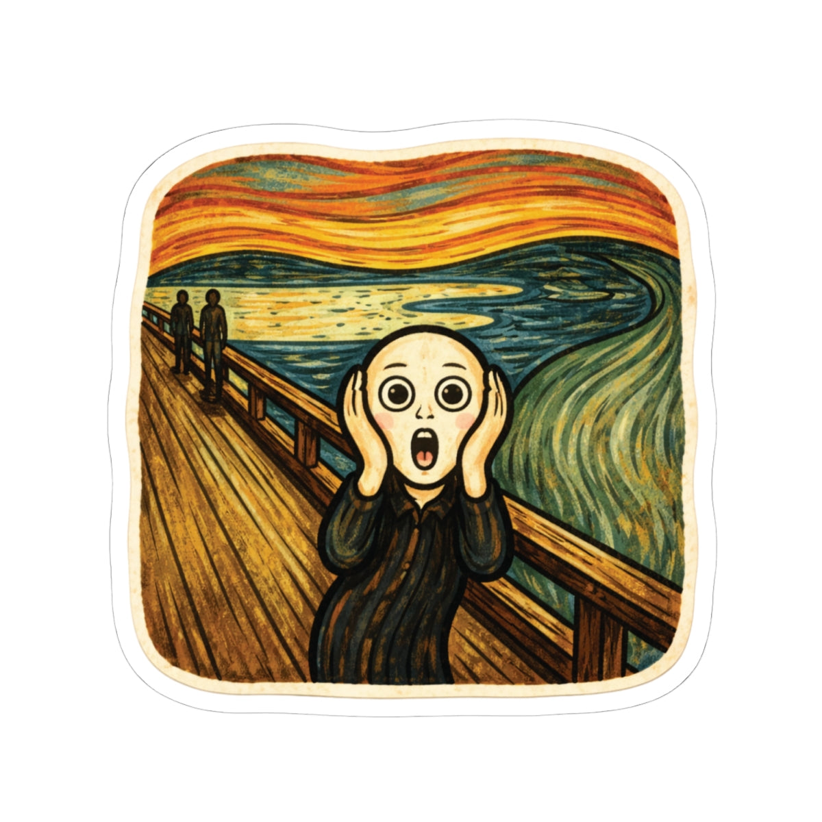 The Scream by Munch Vinyl Sticker – Iconic Expressionist Art Decal ...