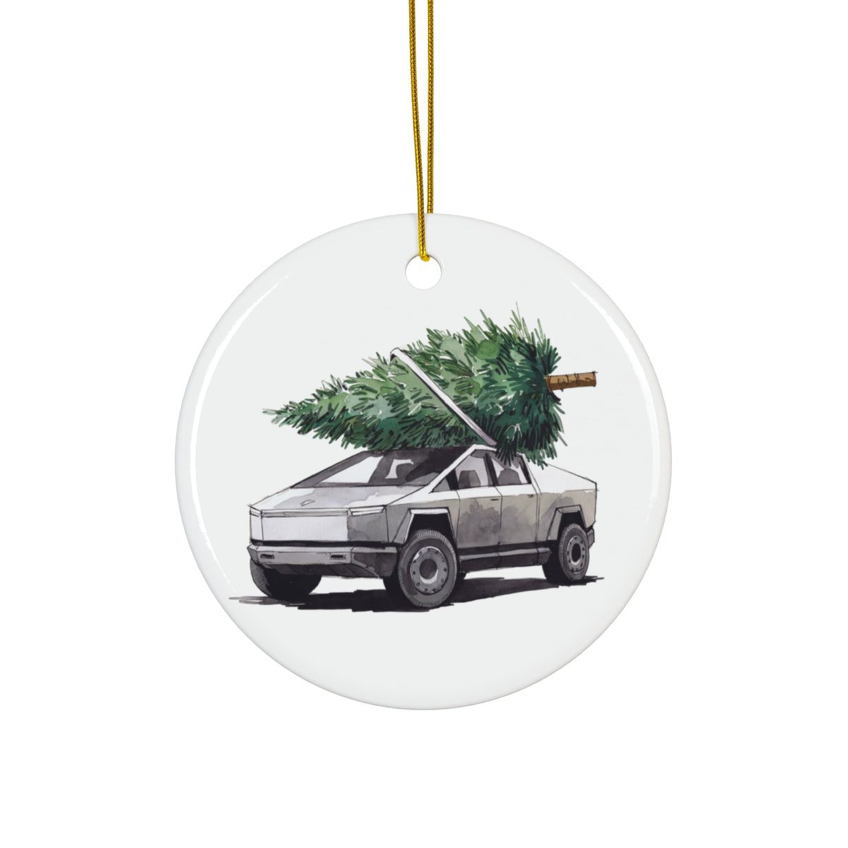 Cybertruck Christmas Ornament – Tesla Holiday Gift for Car Lovers ...