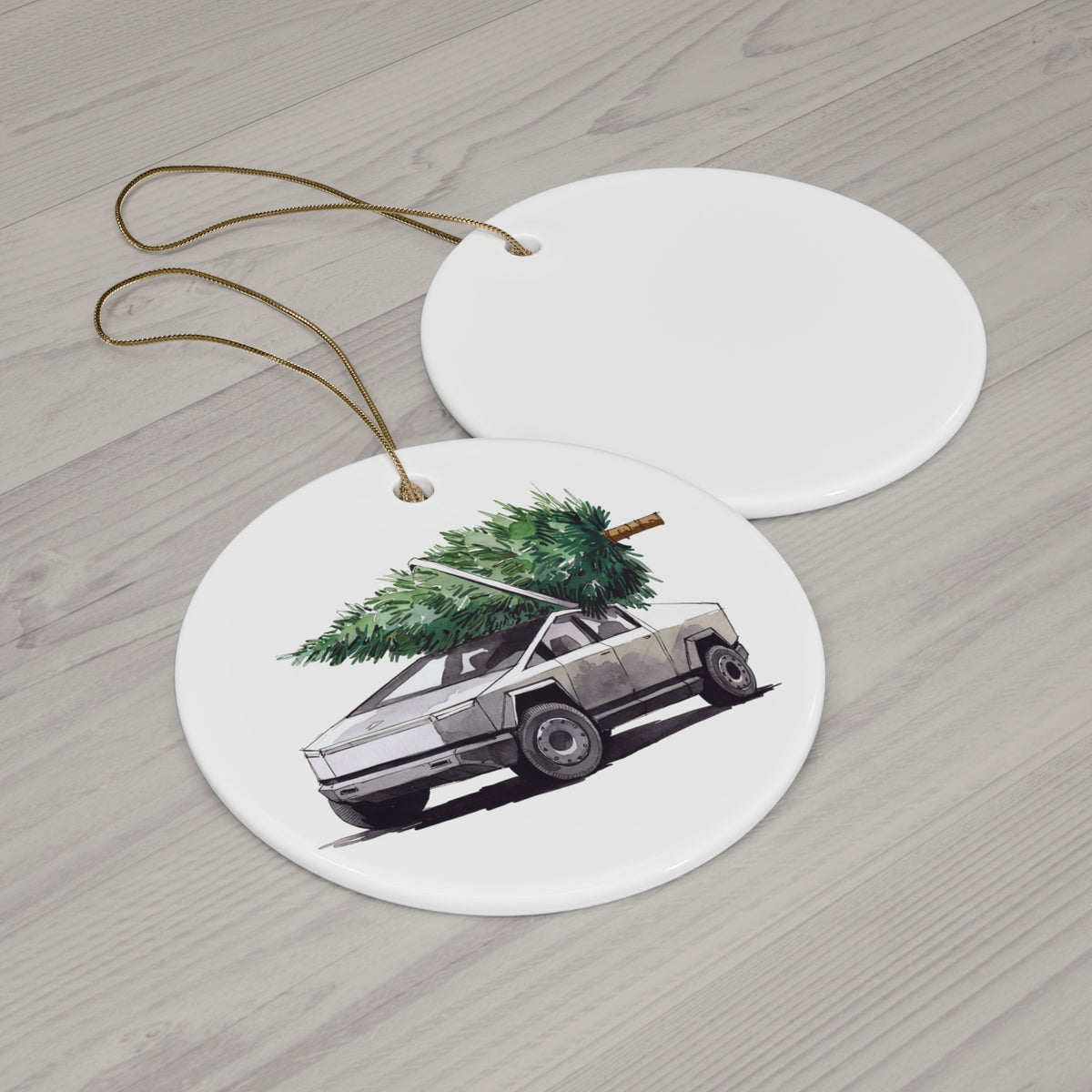 Cybertruck Christmas Ornament – Tesla Holiday Gift for Car Lovers ...