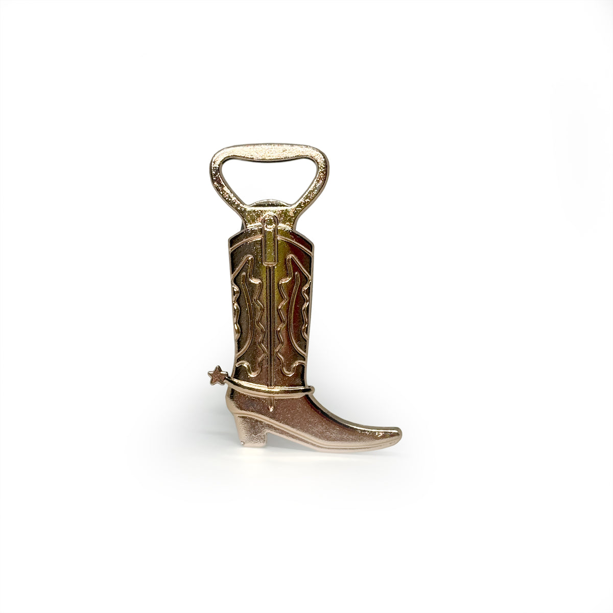 Cowboy Boot Bottle Opener – Gold Tone Stainless Steel | Rainbow Unicorn ...