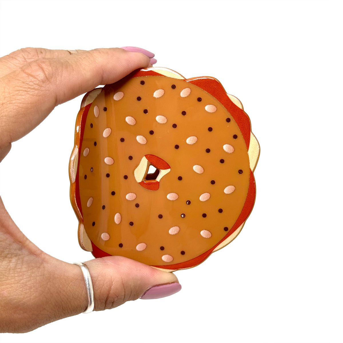 Bagel & Lox Hair Claw Clip– NYC-Inspired icon Hair Accessory | Rainbow ...