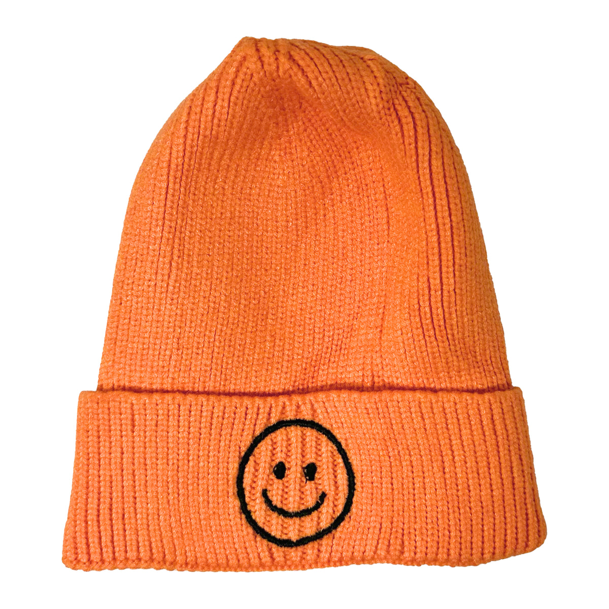 Smiley Face Knit Beanie – Fun & Stretchy for Kids & Teens | Rainbow ...